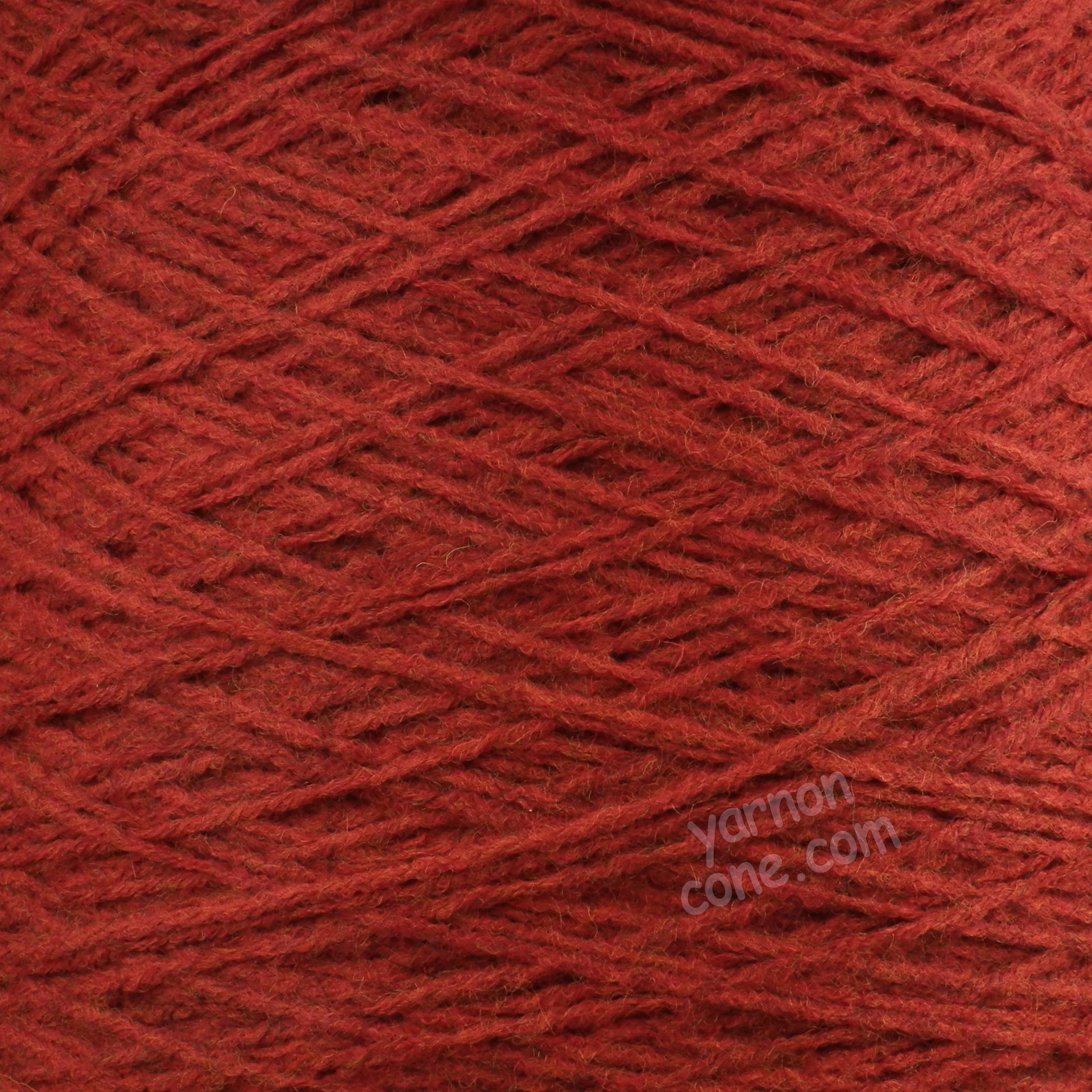 Alpaca Wool Blend - 4 Ply - Rust - Yarn On Cone