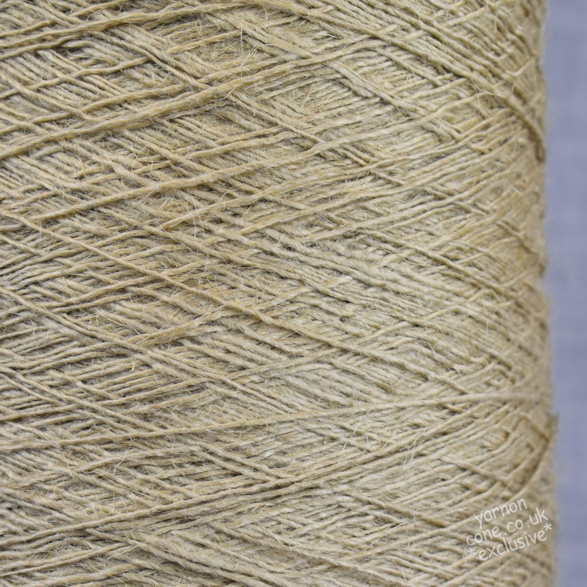 Pure Linen Weaving Yarn - 4 Lea - Oatmeal - Yarn On Cone
