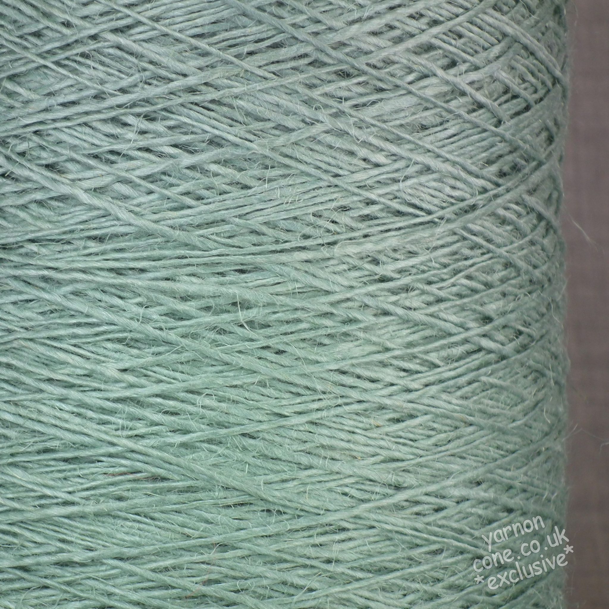 Pure Linen Weaving Yarn - 4 Lea - Duckegg Blue - Yarn On Cone