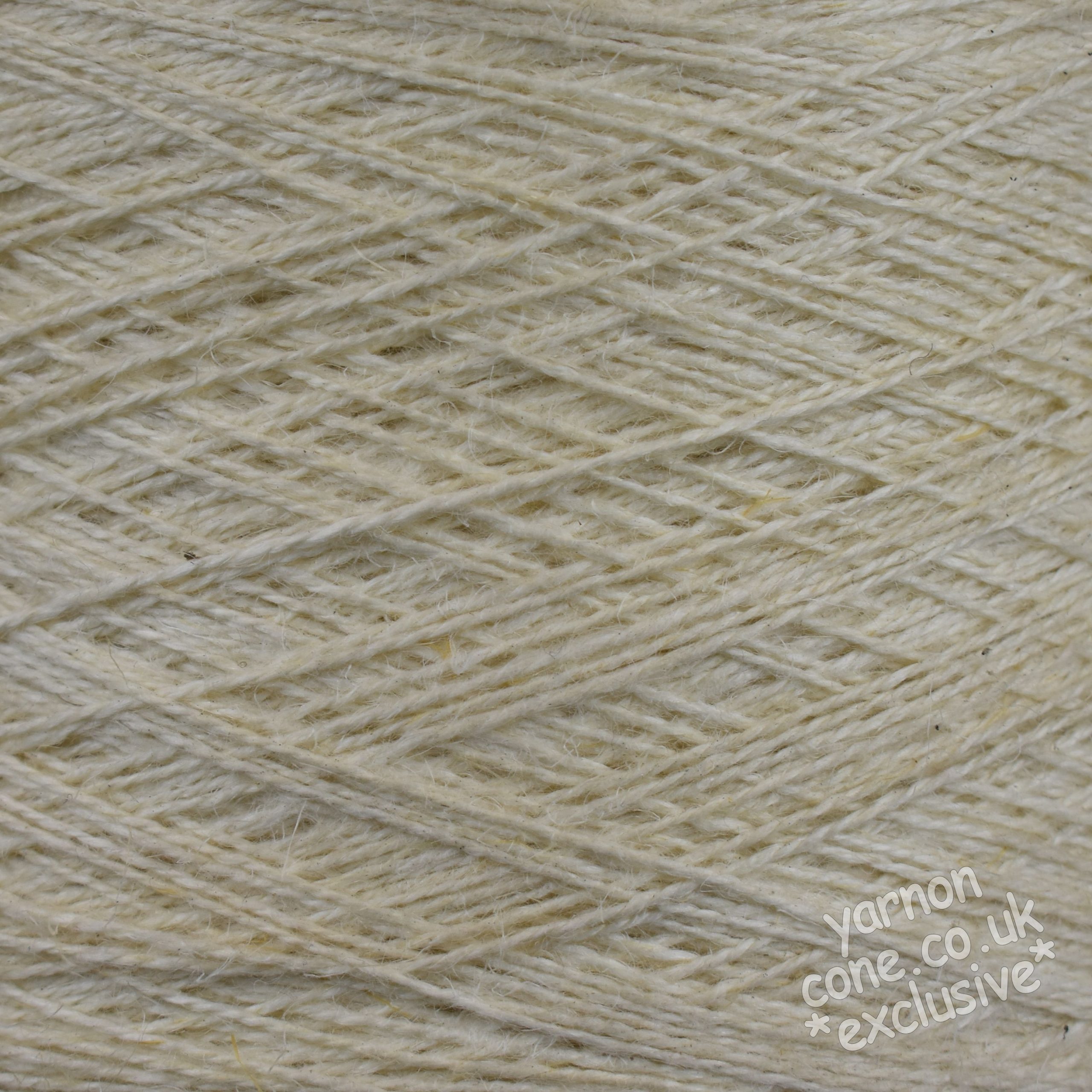 Pure Linen Weaving Yarn - 4 Lea - Natural White - Yarn On Cone